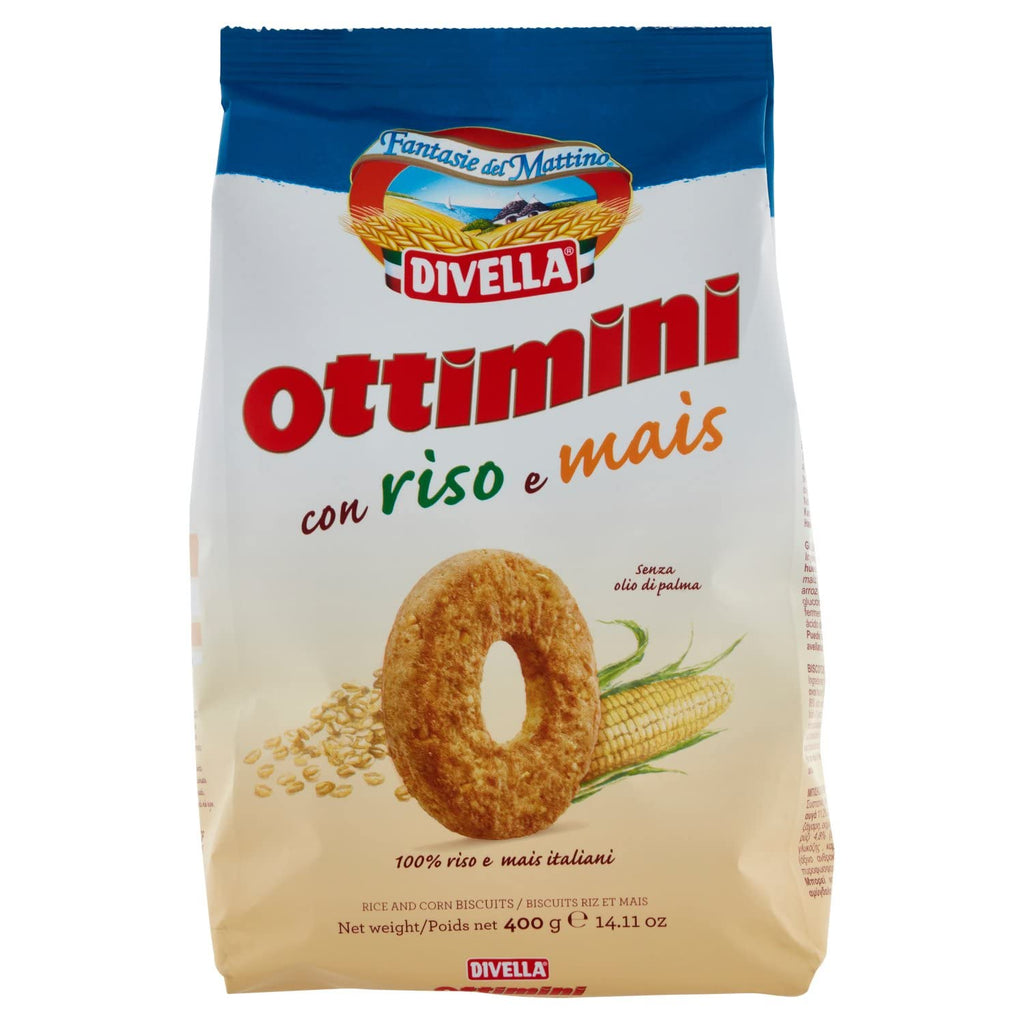 Divella Ottimini Biscuits Avec Riz Et Maïs 400 G – Italian Gourmet FR