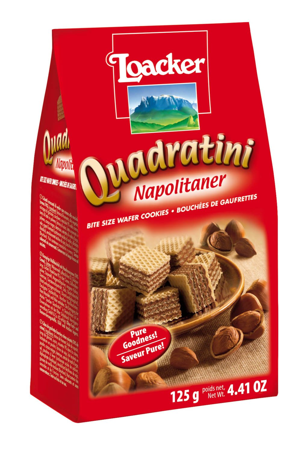 Loacker Napolitaner Hazelnut Wafer 125 G (Pack Of 6) – Italian Gourmet FR