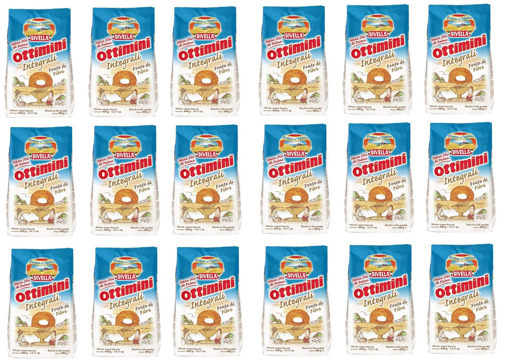 Divella Ottimini Integrali Lot De 18 Biscuits De Blé Entiers 400 G ...