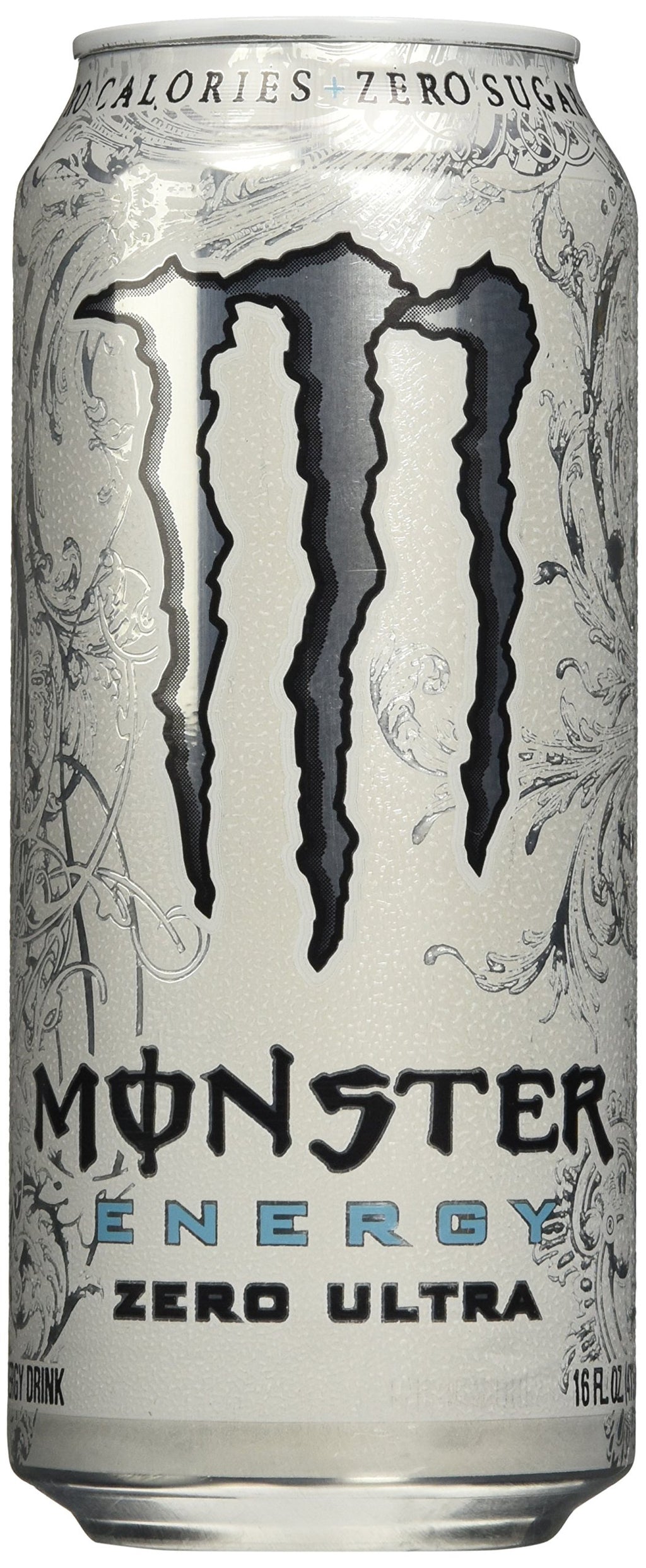 Monster Zero Ultra Less Sweet, Lighter-Tasting Energy Drink, Carbonate ...